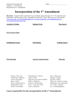 AMENDMENT CHEAT SHEET