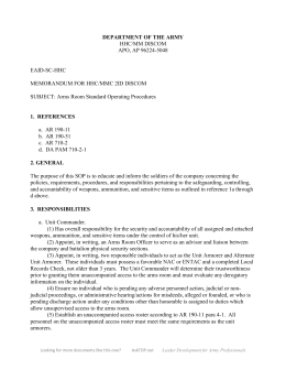 DEPARTMENT OF THE ARMY