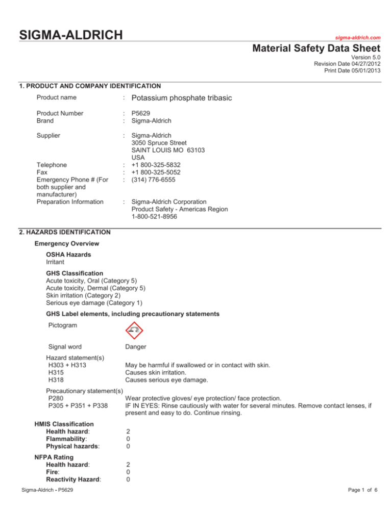 SIGMA ALDRICH SIGMA ALDRICH
