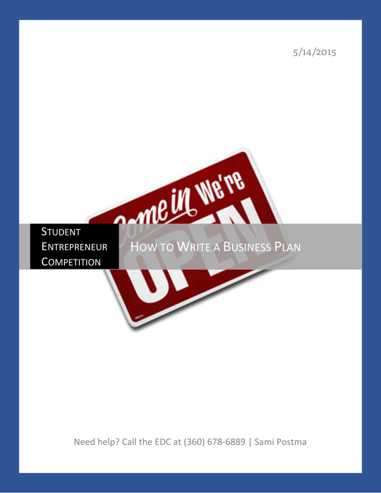 How To Write A Business Plan