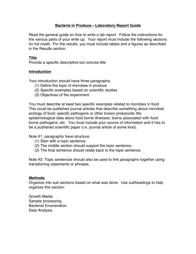  Lab Report Results Section Example How To Write A Results Section 