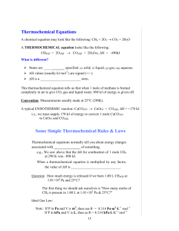 Thermodynamics Review Sheet