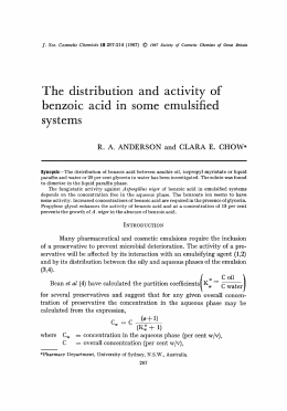 Benzoic Acid Experiment