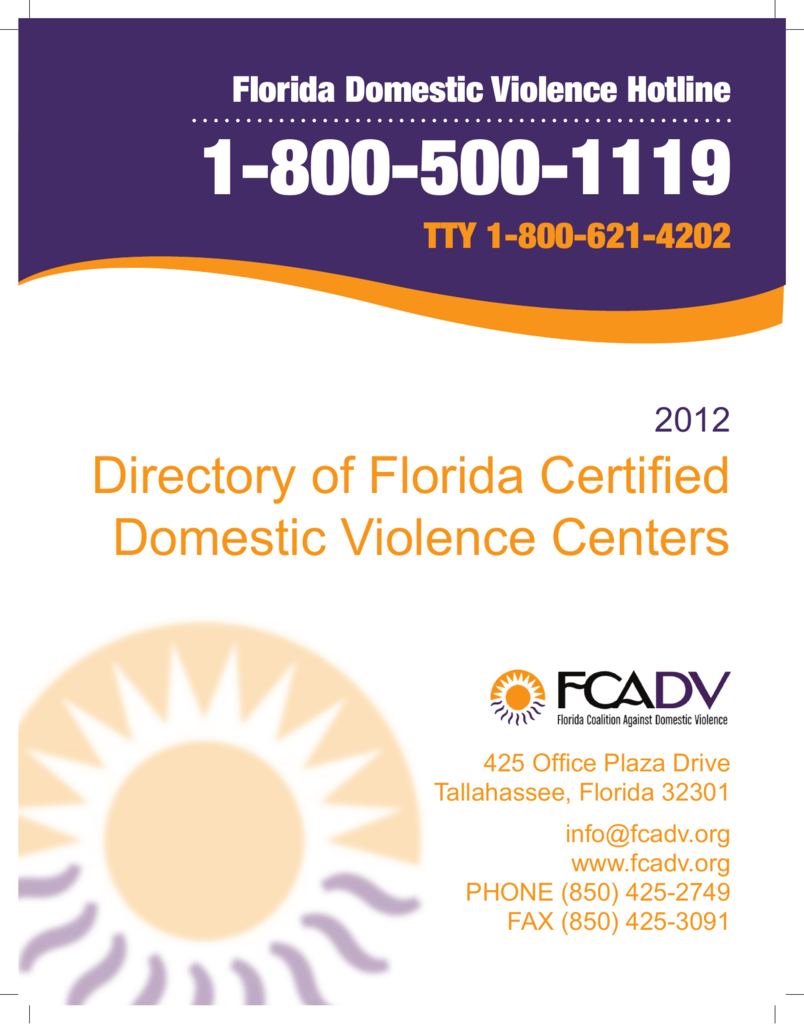 Directory Of Florida Certified Domestic Violence Centers