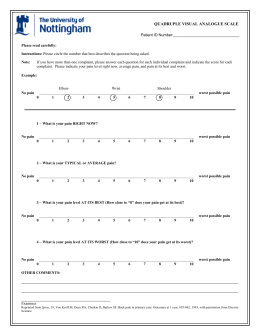 quadruple visual analogue scale (qvas)