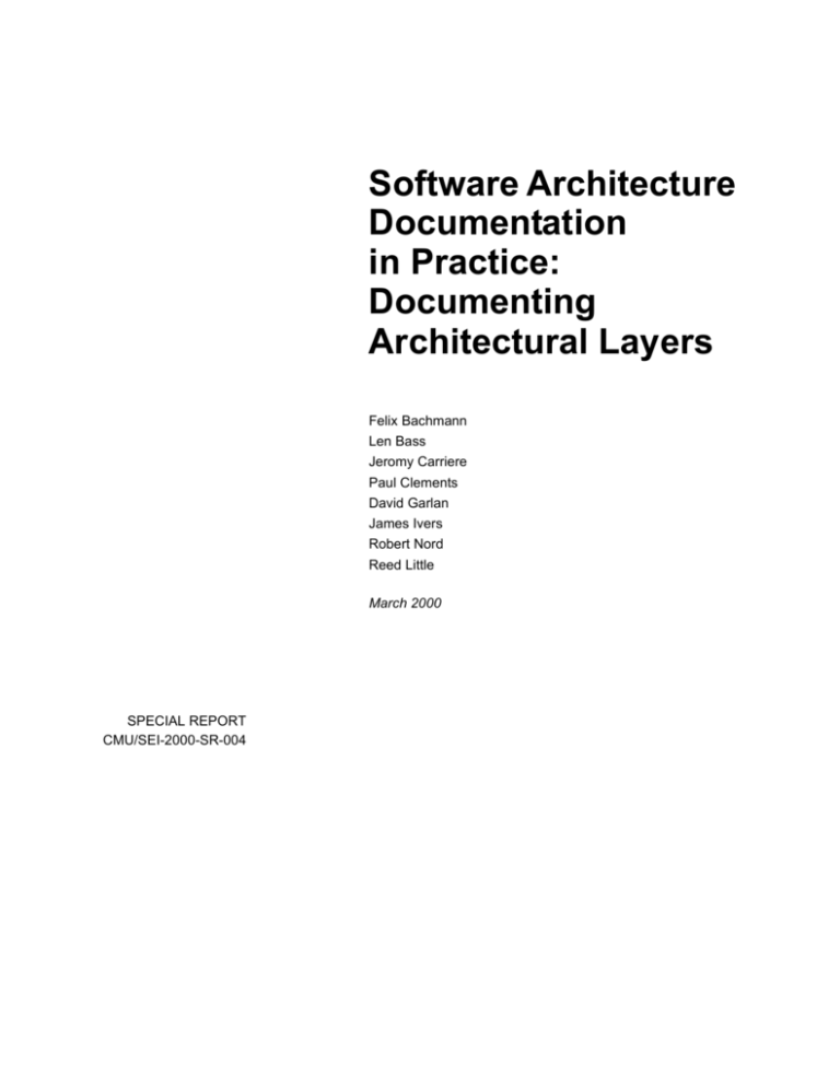 Software Architecture Documentation In Practice Documenting