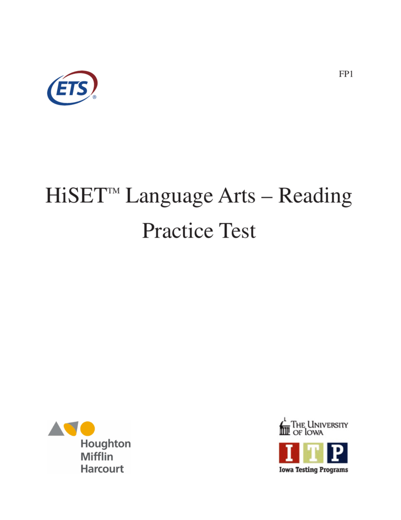 Reading Practice Test HiSET