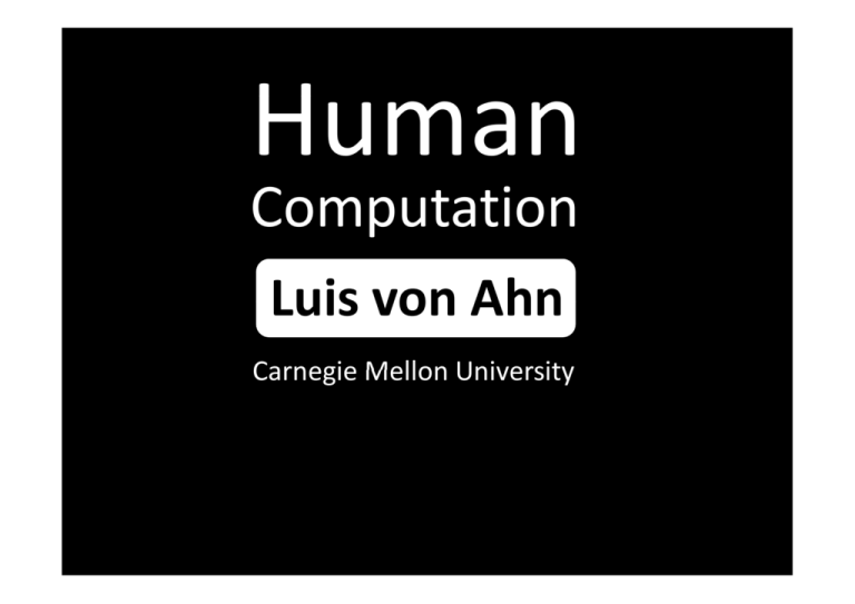 Computation Computation