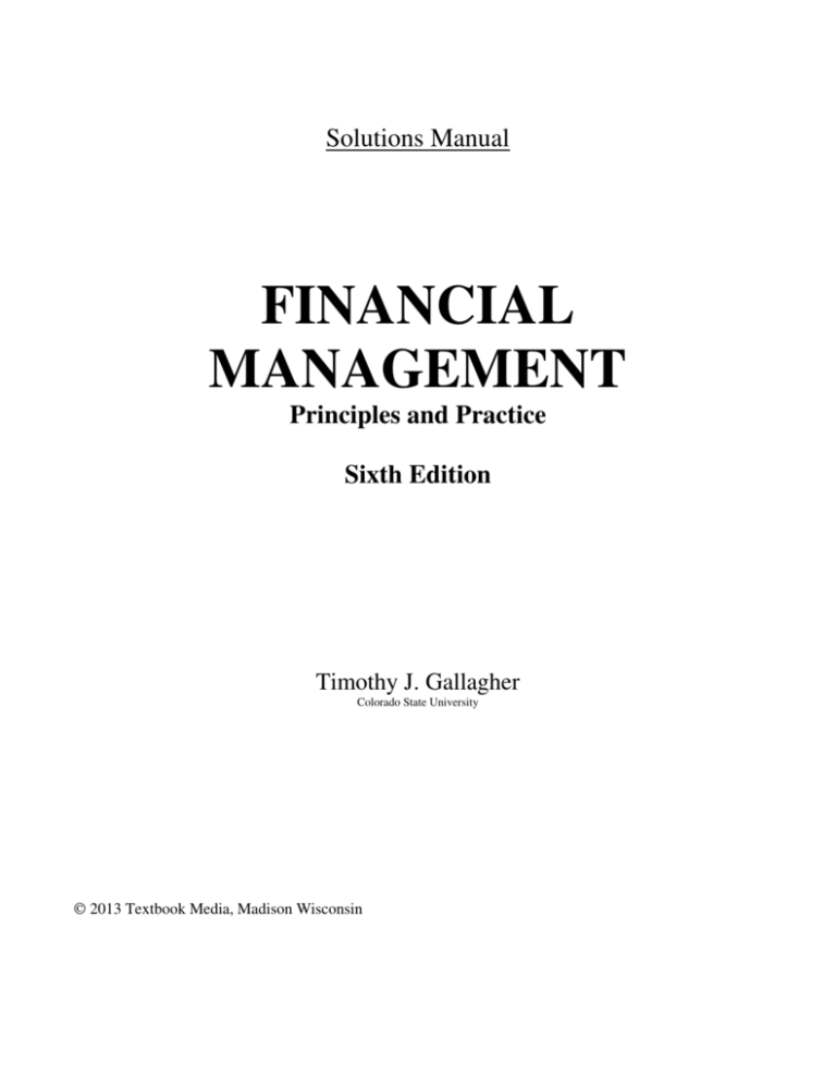 Financial Management