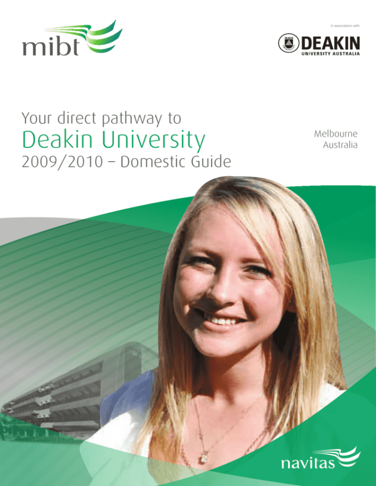 MIBT Deakin University Domestic Guide 2009/2010