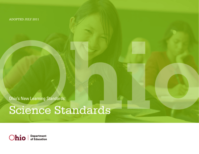 Science Standards Ohio Department Of Education