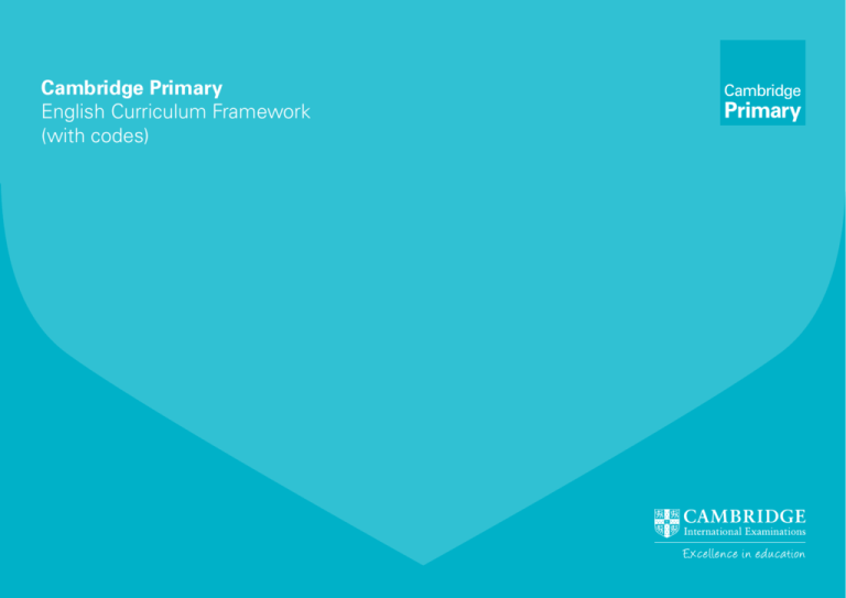Primary English Curriculum Framework