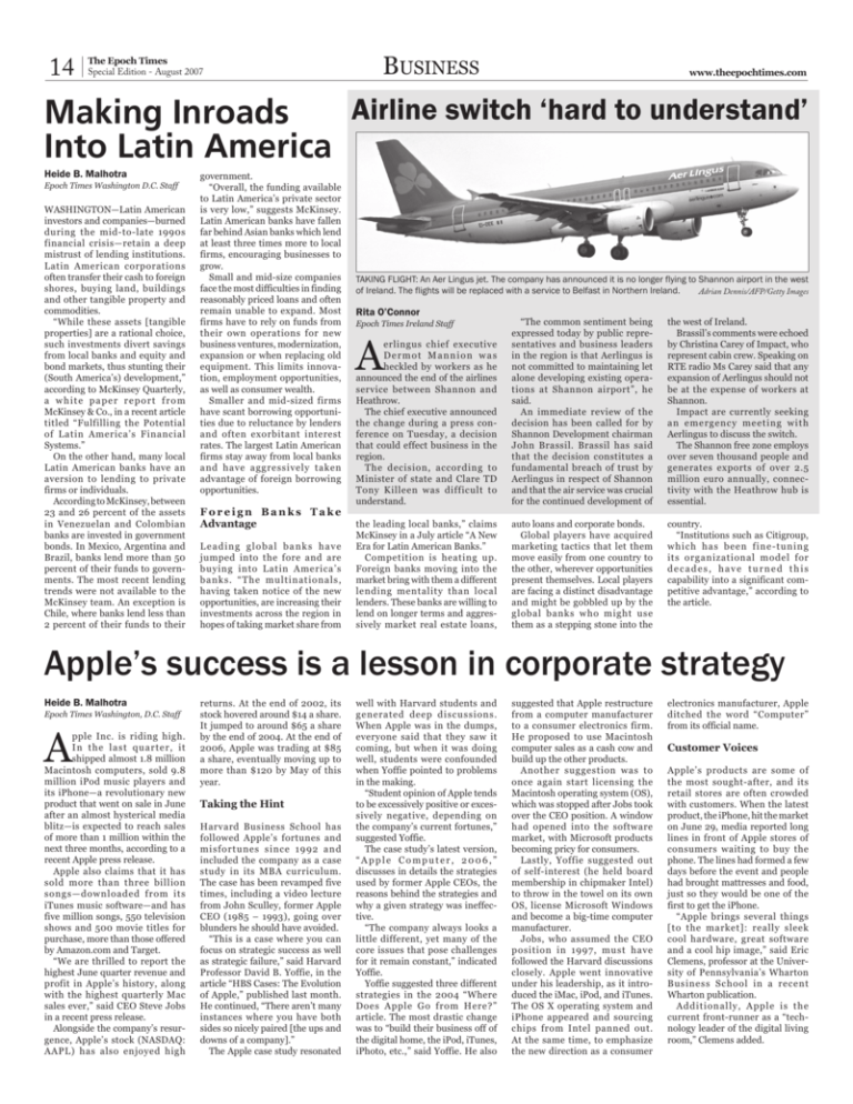 Apple's success is a lesson in corporate strategy