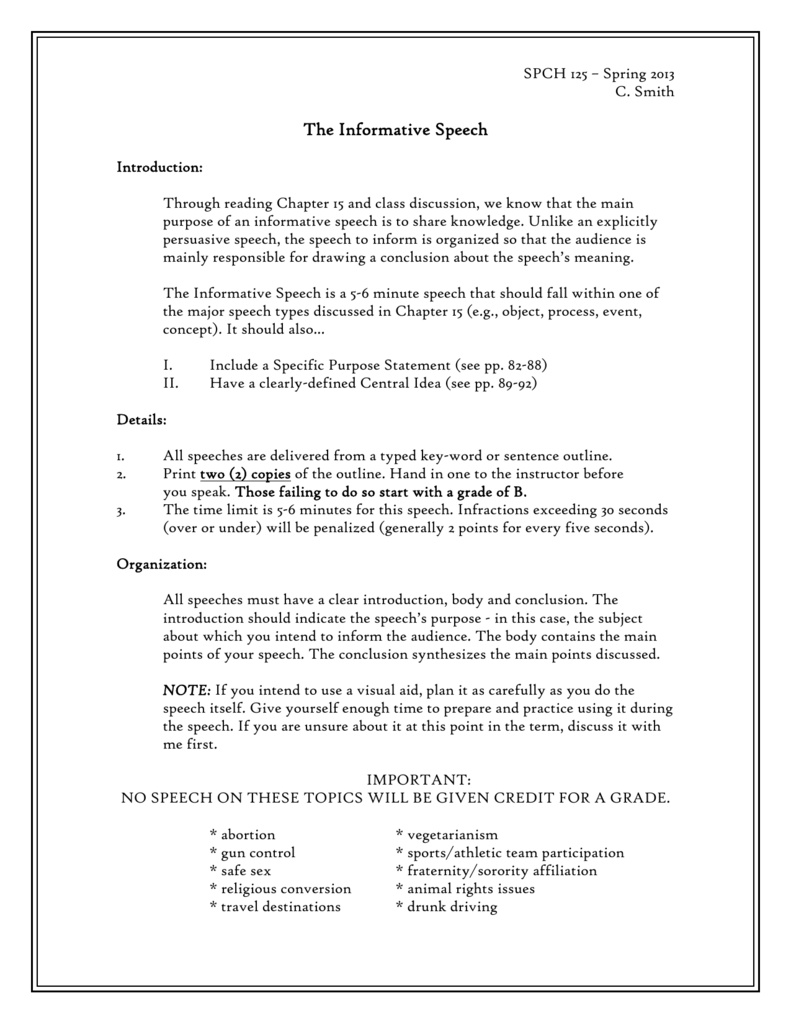 Visual Aid Speech Topics Demonstrative Speech Topics Or How To Visual Aid Speech Topics Demonstrative Speech Topics Or How To