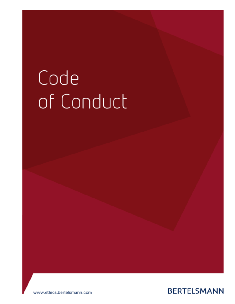 Code Of Conduct Code Of Conduct