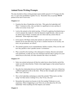 Animal Farm Writing Prompts