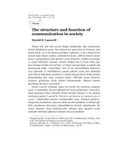 Lasswell's Model of Communication