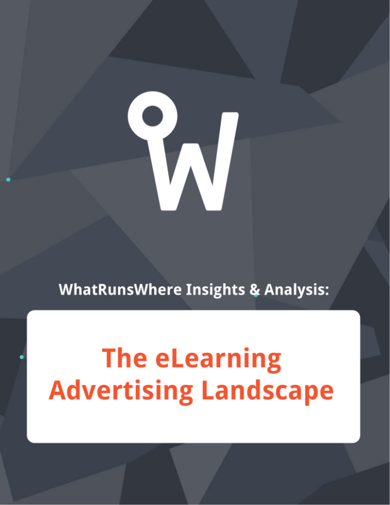 The eLearning Advertising Landscape