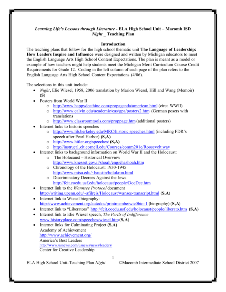 Teaching Plan