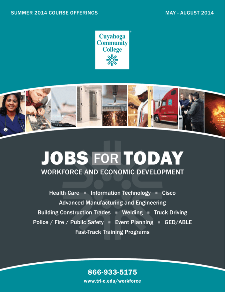 JOBS foR TODAY - Cuyahoga Community College