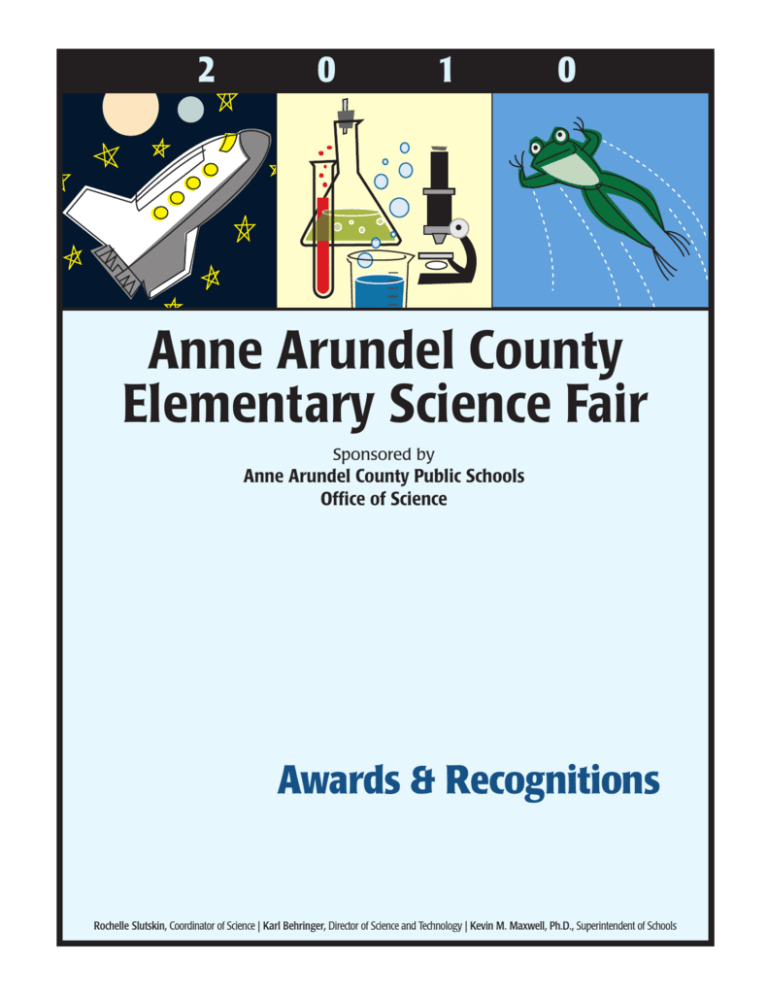 Anne Arundel County Elementary Science Fair Program 2010