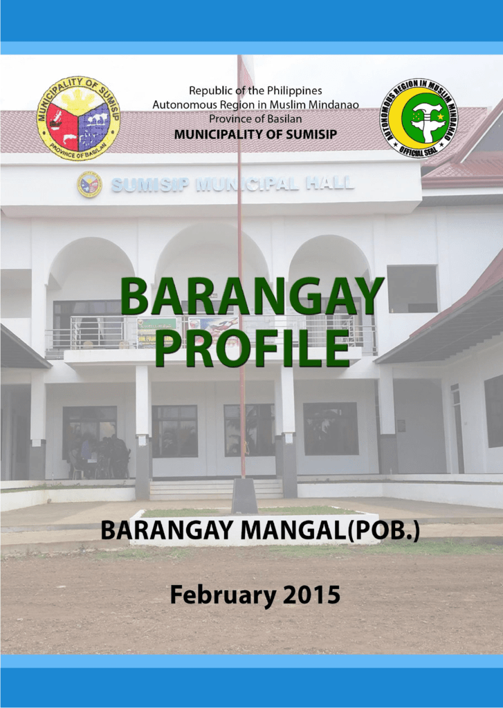 Page 1 Barangay Profiling System