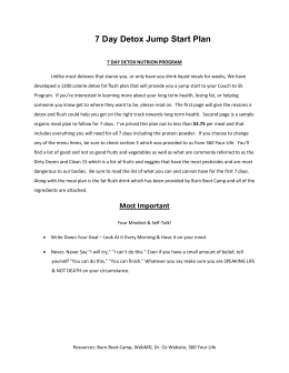 GUIDELINES FOR NO CONCENTRATED SWEETS