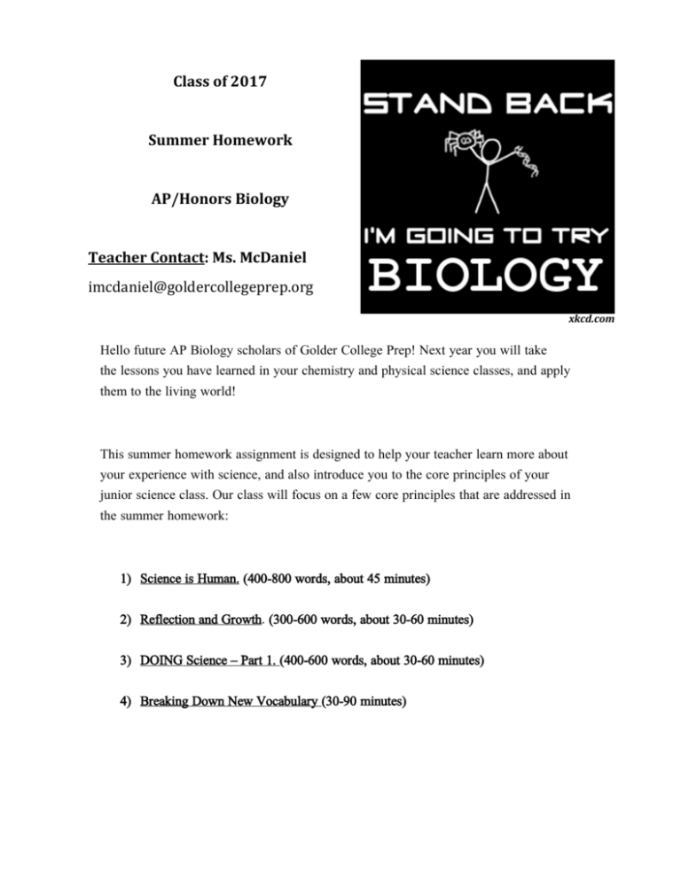 12th Grade AP Biology