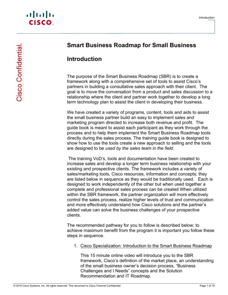 Smart Business Roadmap for Small Business Introduction