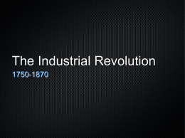 Causes of the Industrial Revolution Flow Chart