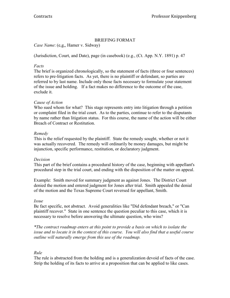 Sale Procedural History Appellate Brief Example In Stock