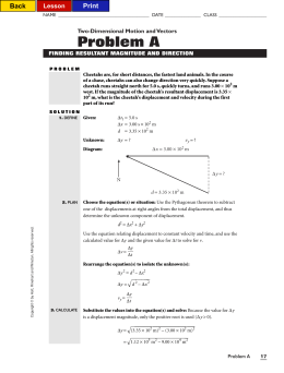 Adding Non-Perpendicular Vectors Worksheet