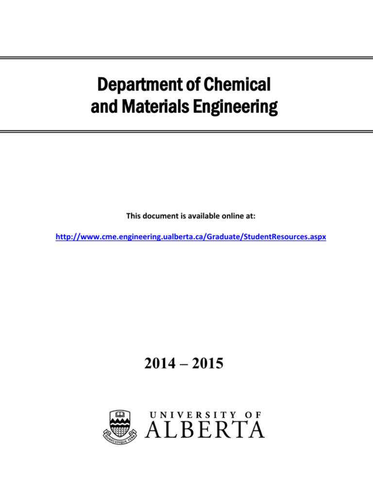2014 2015 Graduate Student Handbook