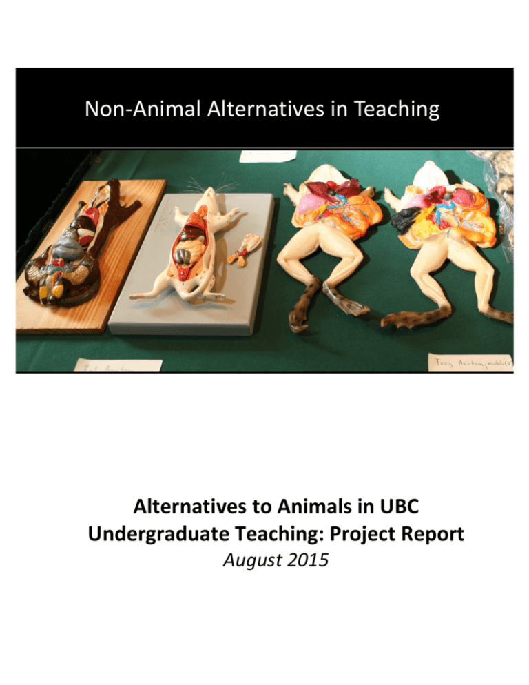 project report - the Animals in Science Policy Institute