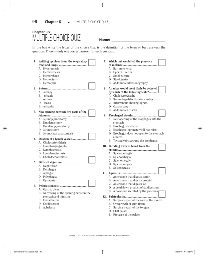 Sample Quiz