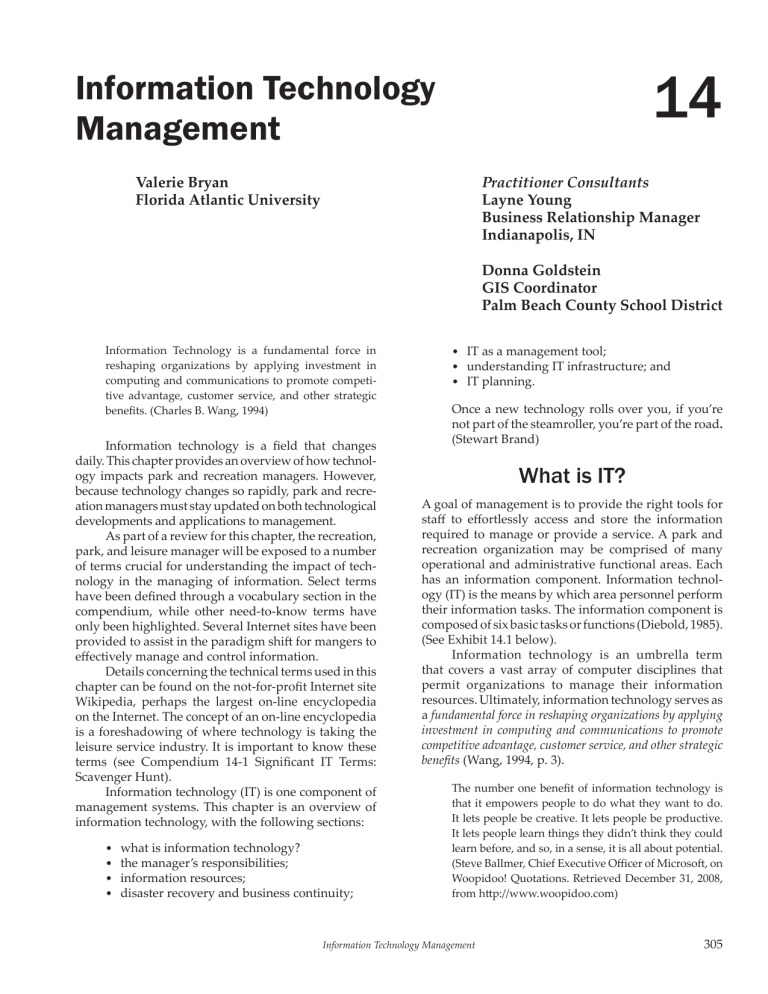 Information Technology Management