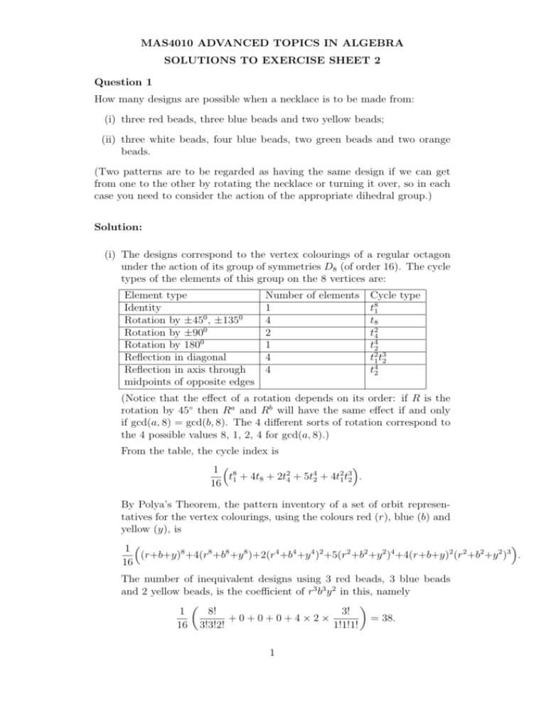 MAS4010 ADVANCED TOPICS IN ALGEBRA SOLUTIONS TO mas4010-advanced-topics-in-algebra-solutions-to