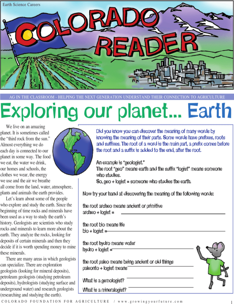 Exploring our planet... Earth