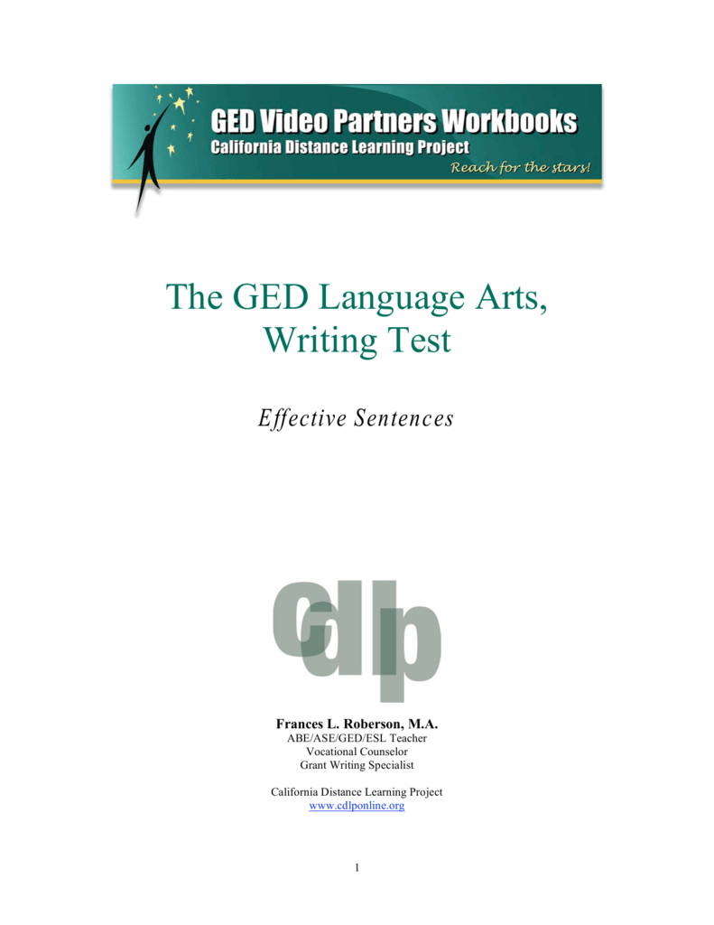 The GED Language Arts Writing Test