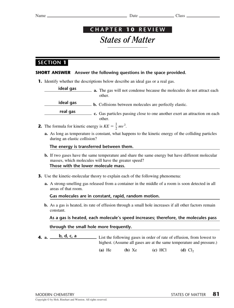 States Of Matter