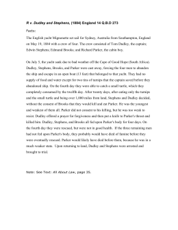 R. vs. Dudley and Stephens