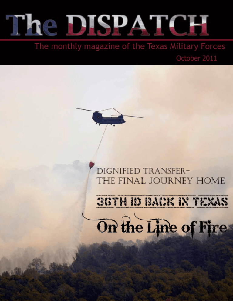 Dignified transfer–the final journey home