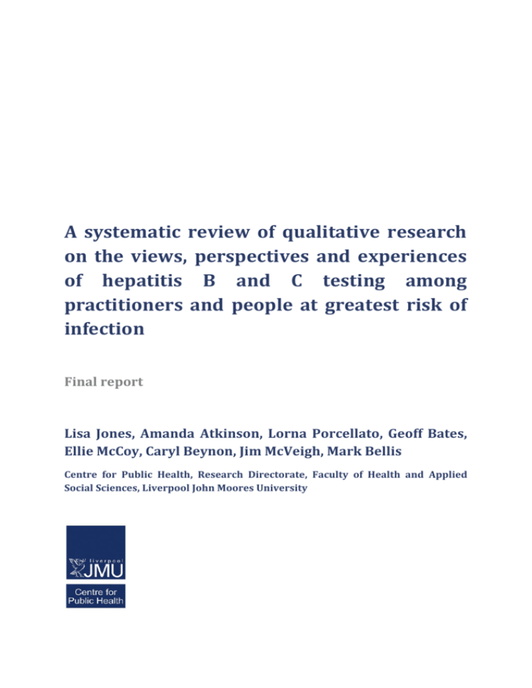 A systematic review of qualitative research on the views
