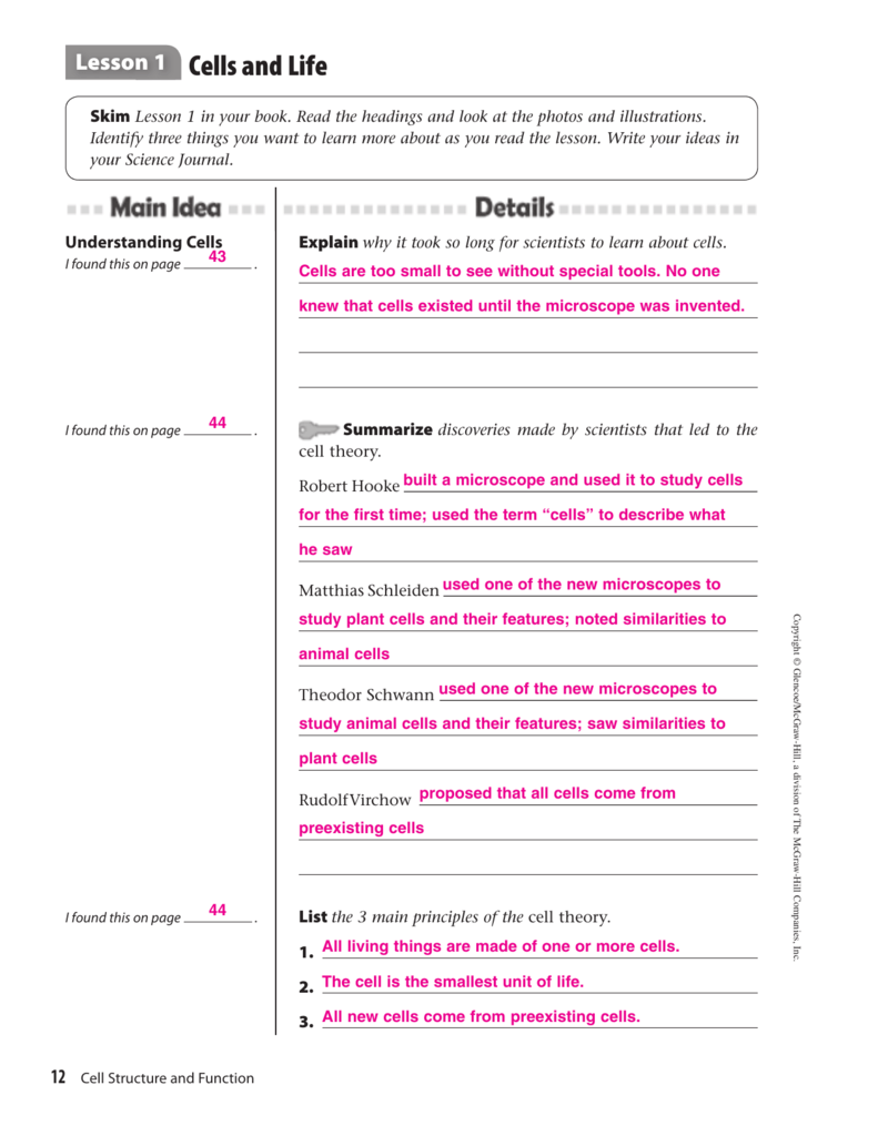 Copyright Glencoe Mcgraw Hill Answer Key 1 Cambridge Past Paper