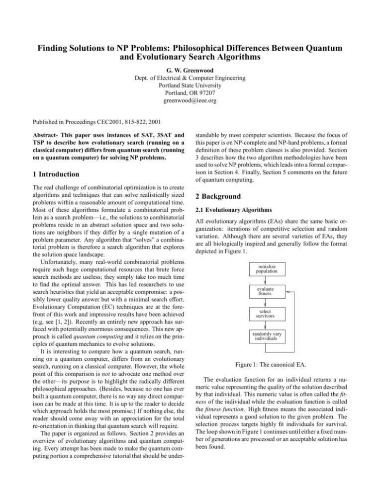 Finding Solutions To NP Problems Finding Solutions To NP Problems