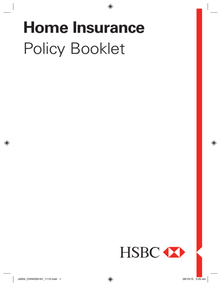 Home Insurance Policy Booklet