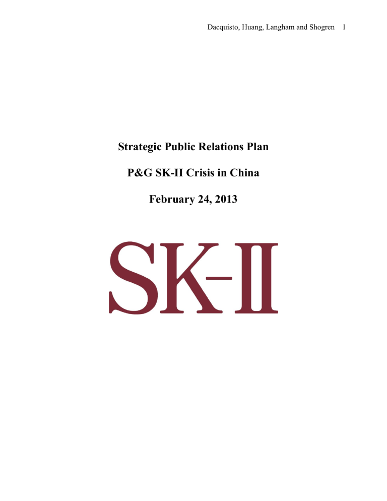 SK II Case Study SK II Case Study