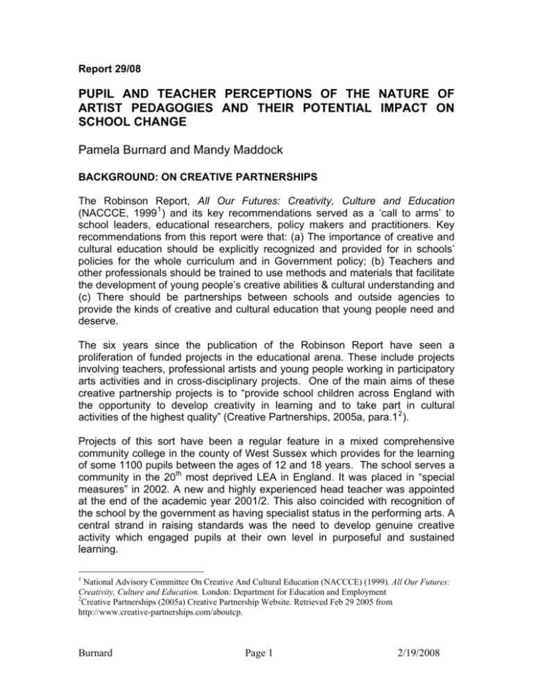 Summary Report Faculty Of Education Summary Report Faculty Of Education