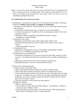 ANSWER KEY Water water everywhere