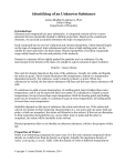 Identifying Unknown Substances: Chemistry Lab Manual